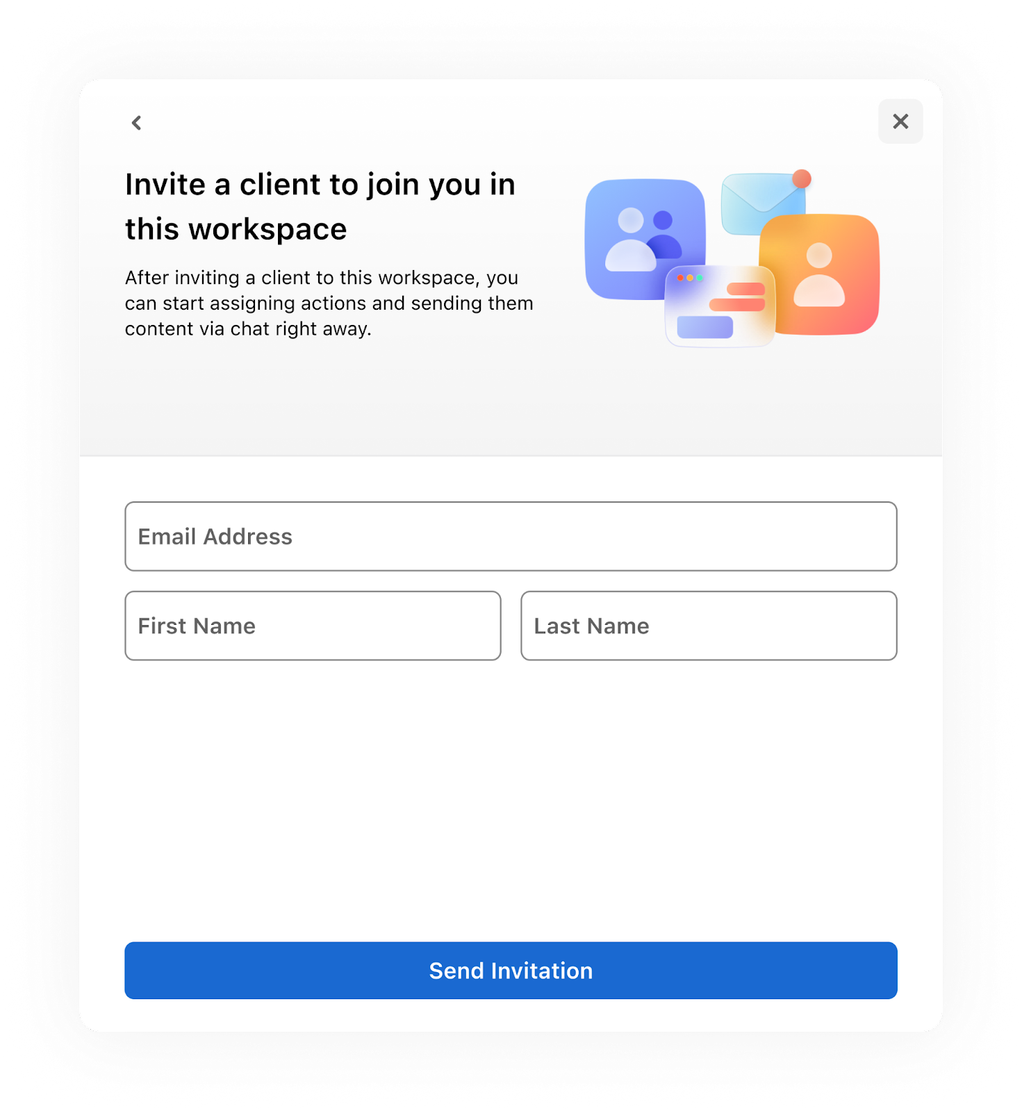 Invite New Clients – Moxo Support