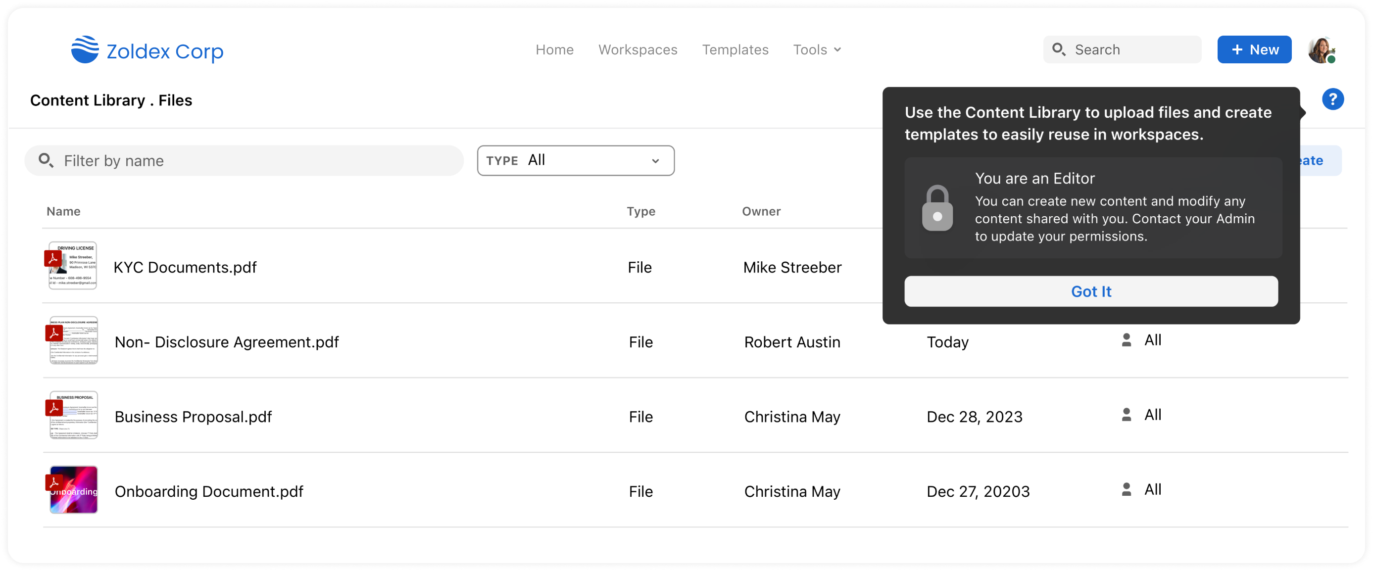 Adding Files – Moxo Support