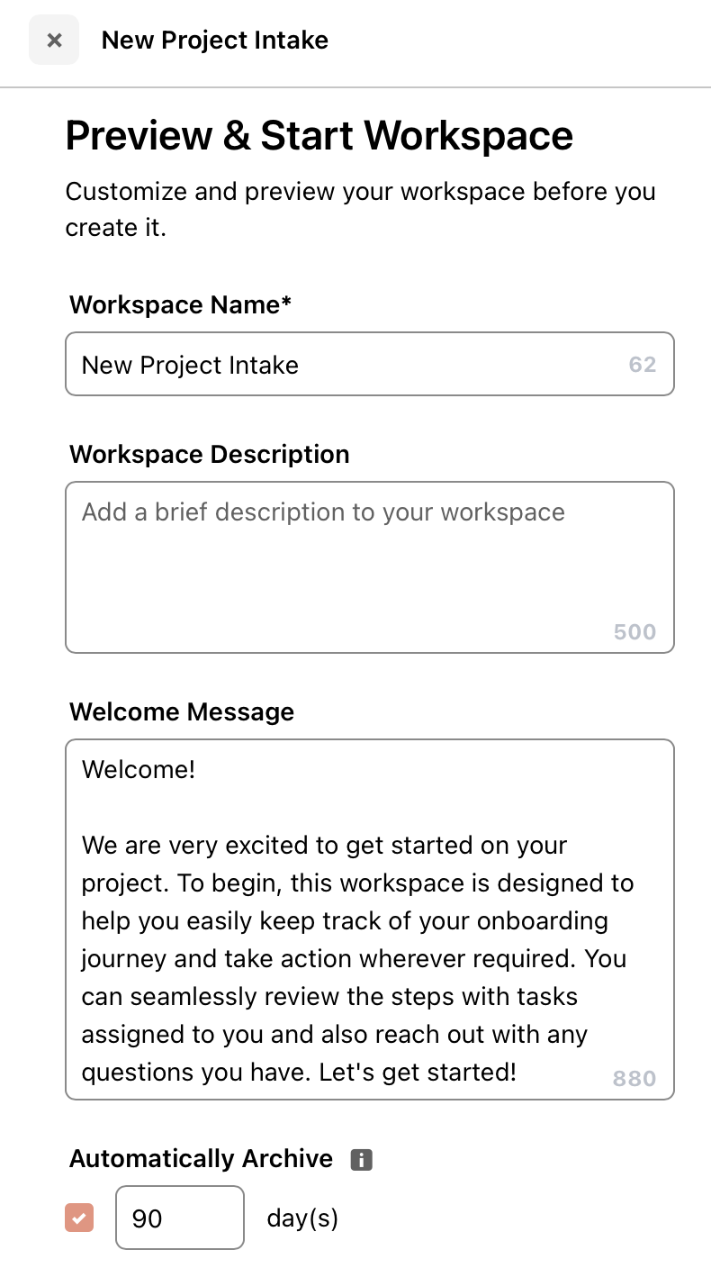Archiving Workspaces – Moxo Support