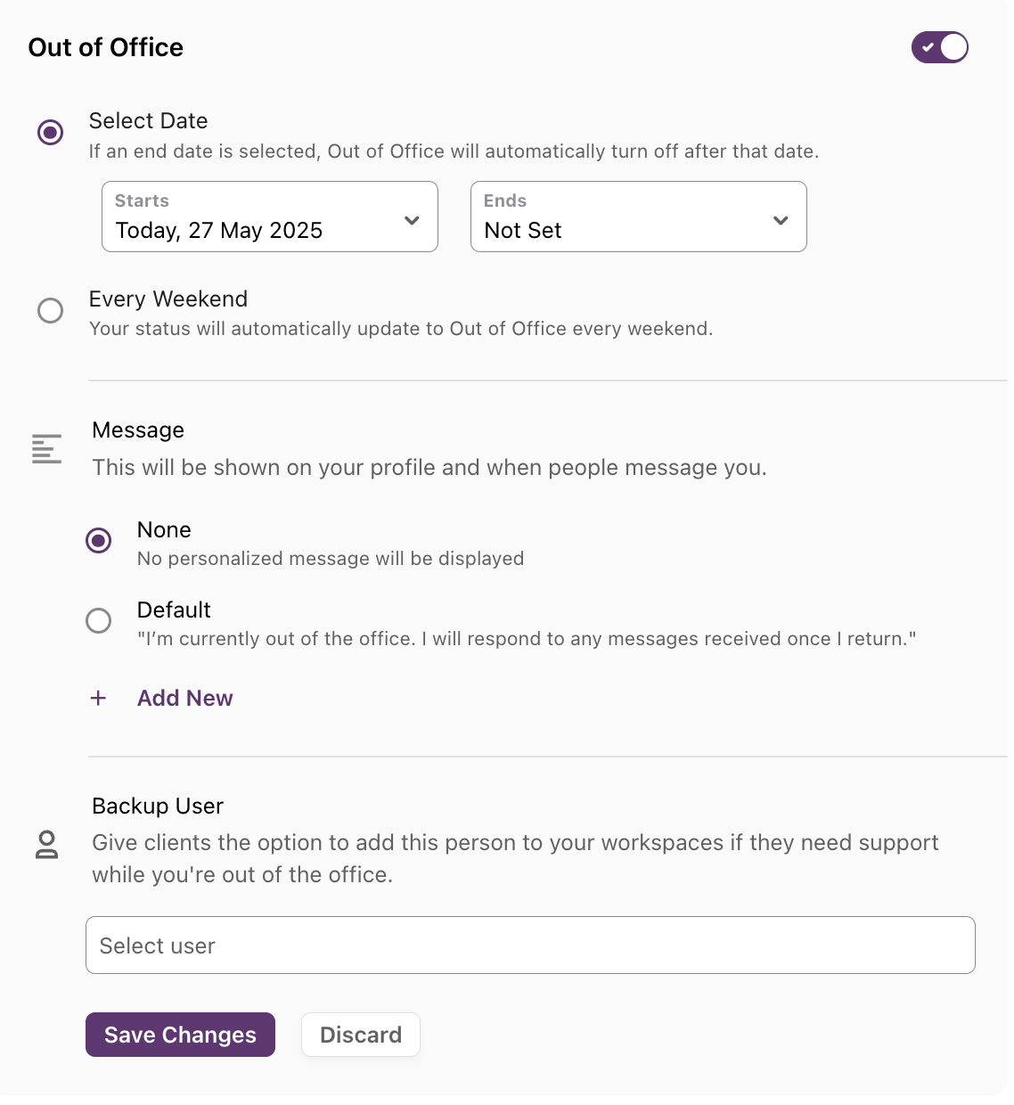 User Profile Settings – Moxo Support