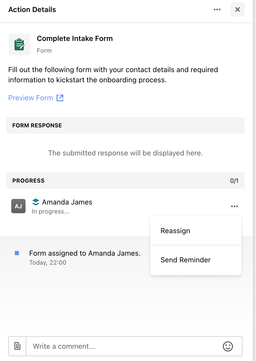 Forms – Moxo Support